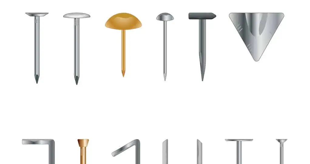 Les différents types de clous